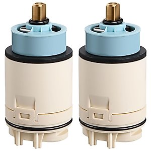 Dreyoo Single Function Pressure Balance Cartridge Replacement for RP70538, Shower Cartridge Compatible with Peerless and Delta Single Handle Tub/Showers Faucet (Check Valve Not Included) (2 Pack)