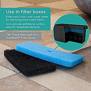 TotalPond 871980305528 Replacement Filter Pads, Black