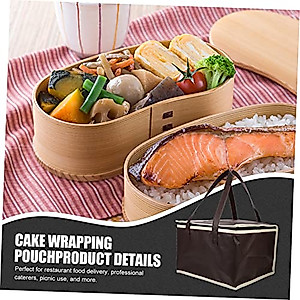 KICHOUSE Aluminum Insulation Insulated Grocery Food Camping Hot Food Thermal Reusable Grocery Take-out Insulated Non-woven Fabric Coffee