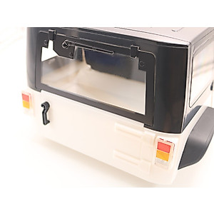 KYX Racing ABS Hard Body w/Convertible Top for 1/10 RC Crawler SCX10 II 313mm Wheelbase Car Body Shell, White