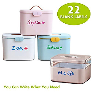 Hebayy 242 Cursive Laundry Room Organization Labels Printed Customizable Waterproof Tear-Resistant Stickers with Perforation Line for Bathroom Laundry Closet Farmhouse Containers Bins