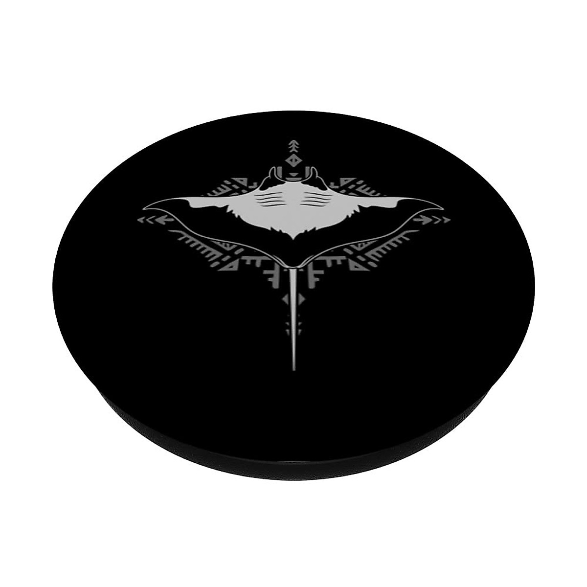 Hawaiian Tattoo Stingray Ocean Animal Lover Tribal Manta Ray PopSockets Swappable PopGrip