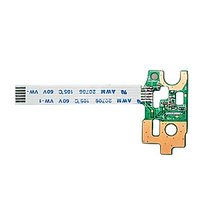 Zahara Power Switch Button Board with Ribbon Cable Replacement for HP Pavilion 14-N DA0U83PB6E0 15-N 732076-001 15-F 776780-001 15-f023wm 15-f024wm 15-f027ca 15-f033wm 15-f039wm 15-f048ca 15-f059wm