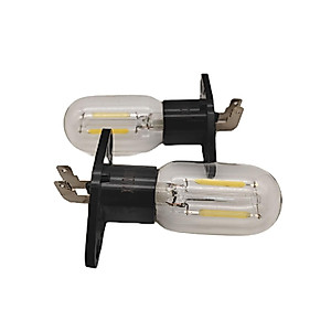 Led Z187 Microwave Bulb Vertical Right T170 Base 1.5w Equivalent 20w Refrigerator Filament Lamp Replacement for Galanz LG Samsung Sharp Siemens Whirlpool WB36X10303 WB36X10303