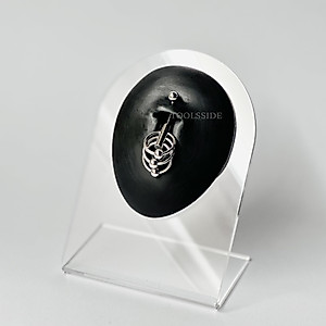 TOOLSSIDE Industrial Piercing Jewelry - Vch Jewelry Vertical Hood 14g Septum Ring Stainless Steel Curved Barbell for Genital Piercing