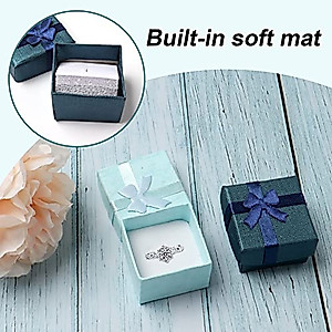 Ira Pollitt 30 PCS Gift Box Set Ring Small Ring Gift Box Sturdy Cardboard Cube Box for Ring Earring Jewelry Pendants, Necklaces for Christmas, Birthday, Anniversaries,Valentine’s Day(1.6 x 1.2 in)
