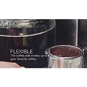 Espressione Combination Stainless Steel Espresso + Coffee Maker, 10 cups