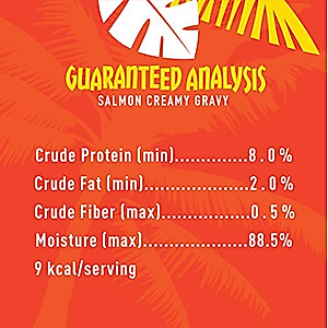 Tiki Cat Stix Wet Mousse Treats, Single Serve Indulgent Lickable Treat or Dry Food Topper, with Salmon in Creamy Gravy, 3 oz. Pouch (Pack of 6)