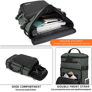 Gym Duffle Bag Backpack 4-Way Waterproof with Shoes Compartment for travel Sport Hiking laptop