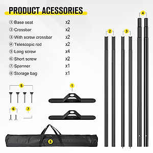 SunyesYo Adjustable Backdrop Banner Stand