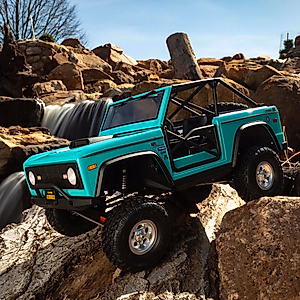Axial RC Truck 1/10 SCX10 III Early Ford Bronco 4WD RTR (Battery and Charger Not Included), Turquoise Blue, AXI03014T1