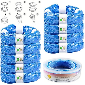 Diaper Pail Refills Bags Compatible with Diaper Genie Pails Diaper Pails Refills - (Pack of 9) (CL01ZHY)