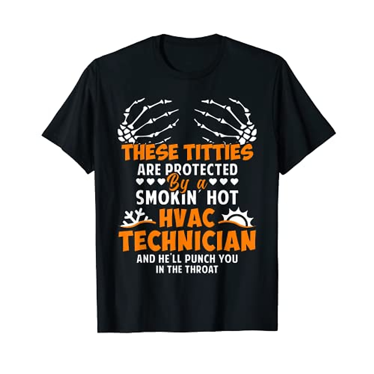 These Titties Are Protected By An HVAC Tech Wife Girlfriend T-Shirt