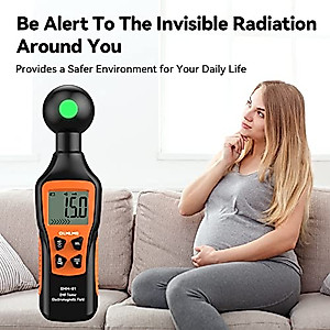 Olmlmo Emf Meter Ghost Hunting Equipment Radiation Detector Digital Electromagnetic Field Radiation Detector Digital LCD Emf Detector Tester for Home Emf Inspections Office Outdoor Ghost Hunting