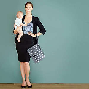 Portable Baby Changing Pad, Travel Diaper Bag Changing Mat with Head Cushion, Wipes Pockets-Waterproof & Foldable Baby Stuff for Newborn