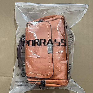 PORRASSO Retro Handbag Women Crossbody Bag Ladies Shoulder Bag Waterproof PU Leather Top-Handle Bag Work Travel Dating Boston Bag Light Brown