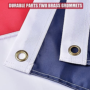 VICDRIA North Carolina State Flag 3x5 Ft, Double Sided Deluxe Embroidered Heavy Duty Polyester Durable NC Outside Flags, Indoor/Outdoor, Sewn Stripes and Brass Grommets