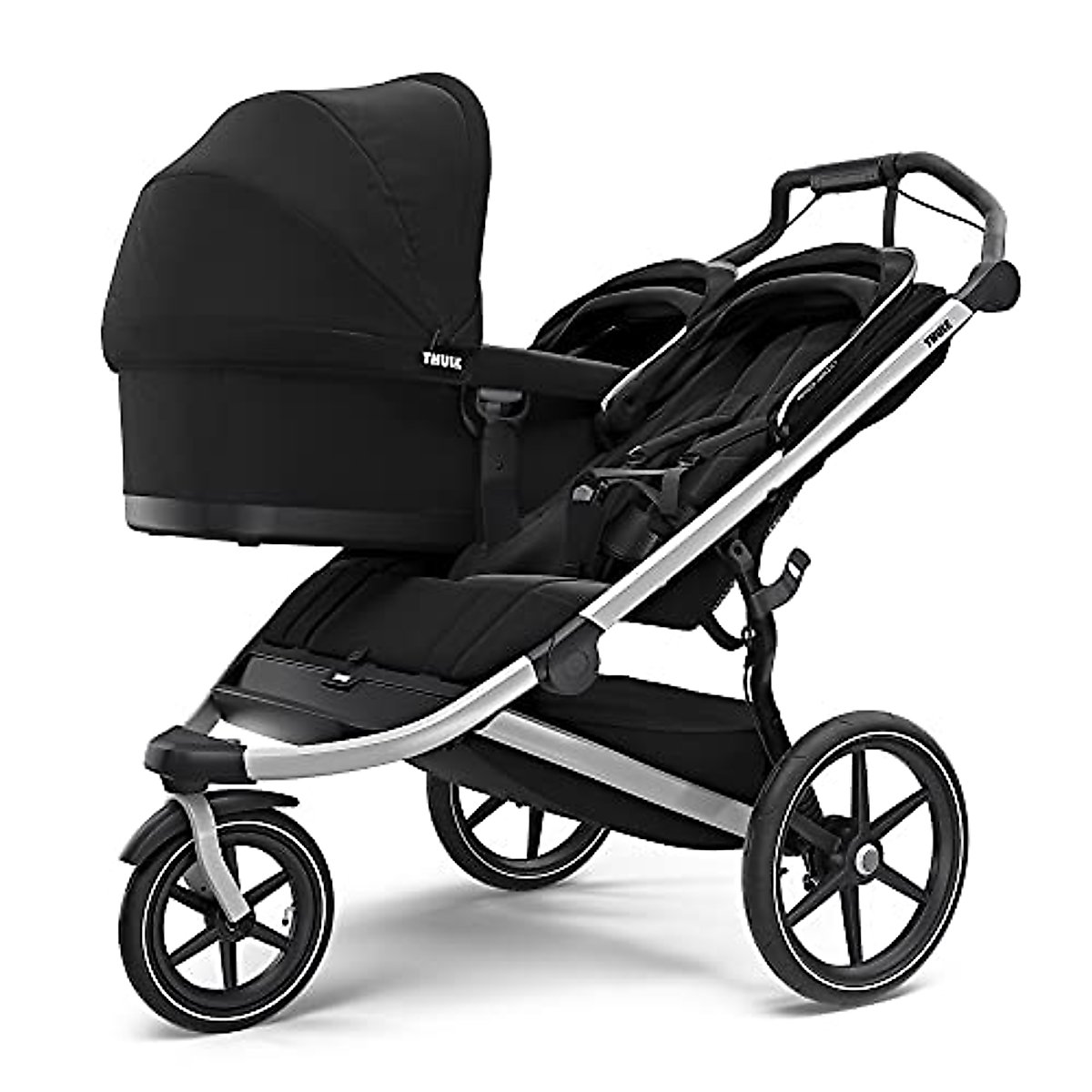 Thule Urban Glide 2 Jogging Stroller - Double Baby Stroller Perfect for Daily Strolling and Jogging - Features 5-Point Harness, Lightweight and Compact, Durable and Versatile Design for All Terrains