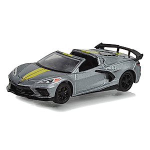 Greenlight 30322 2022 Chevy Corvette C8 Stingray Coupe - 2022 IMSA GTLM Championship Edition - Hypersonic Gray (Hobby Exclusive) 1/64 Scale