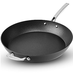 Granitestone 14 Inch Family Size Nonstick Frying Pan, Large Induction Skillet for Cooking, Oven Safe Dishwasher Safe