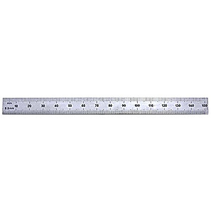 PEC Tools 261-006 6" Inch/MM USA Flexible Steel Rule, reads 32nds, 64ths, 1mm, 1/2mm.