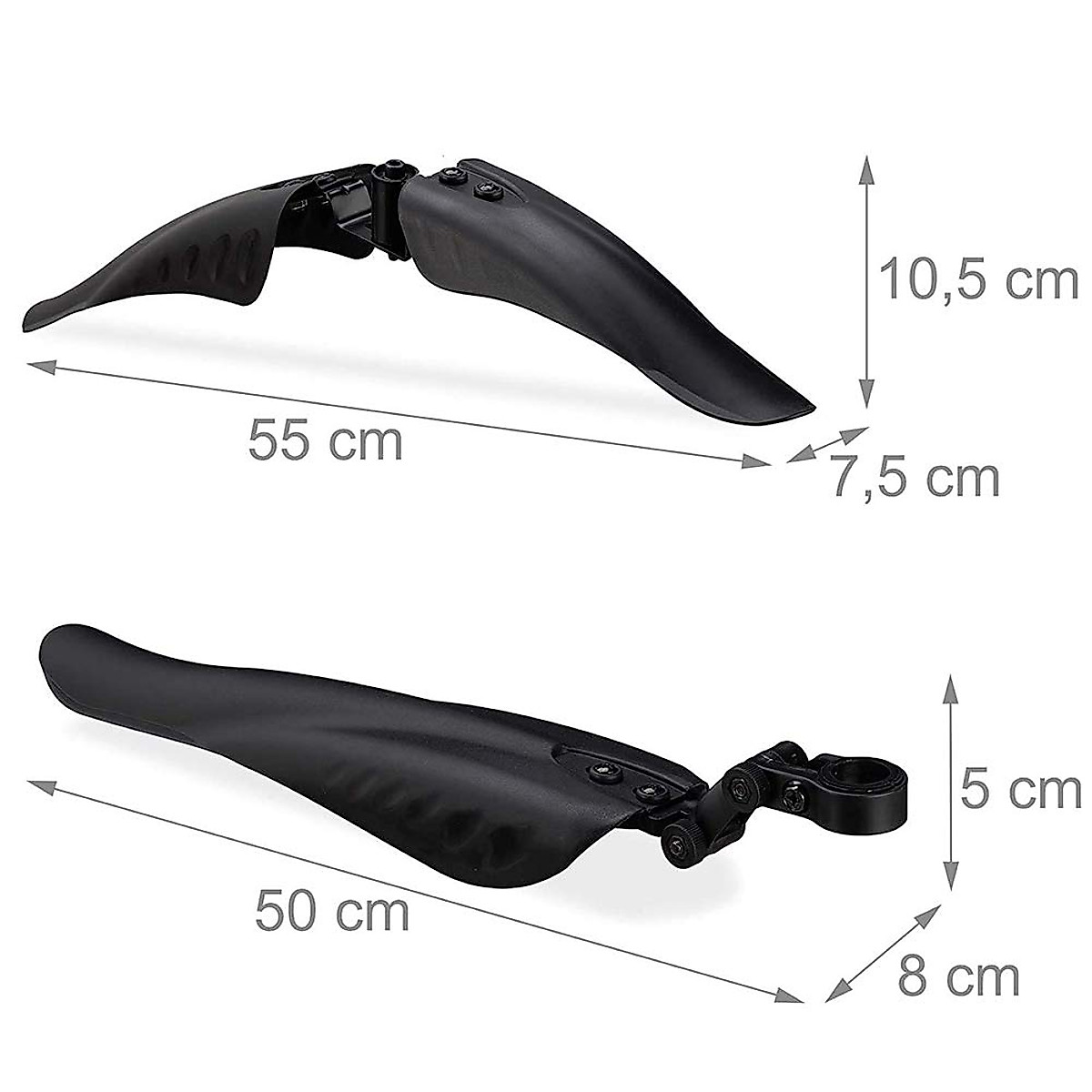 Faruxue 2 pcs Bike , Front and Rear Bike Mudguards Set, Mountain Bike Mudguards for 24 to 28 inch Mountain Bike