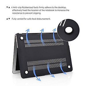 iCasso Compatible with MacBook Air 13 Inch Case 2020 2019 2018 Release A2337/A2179/A1932 with Retina Display Touch ID, Protective Hard Shell Case and Keyboard Cover for MacBook Air 13 - Face Sketch