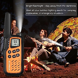 4Pack Rechargeable Baofeng MP25 FRS Walkie Talkies Long Range Walkie Talkies for Adults - Long Distance 2 Way Radios Walkie Talkies with Battery NOAA 2 in 1 Type-C Charger
