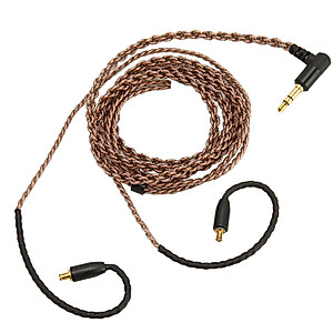 Earphone Replacement Cable, Rustproof Headphone Sound Cable Prevent Stethoscope Effect Oxygen Free Copper Clear for LS400 for CKR100 for LS200 for E40