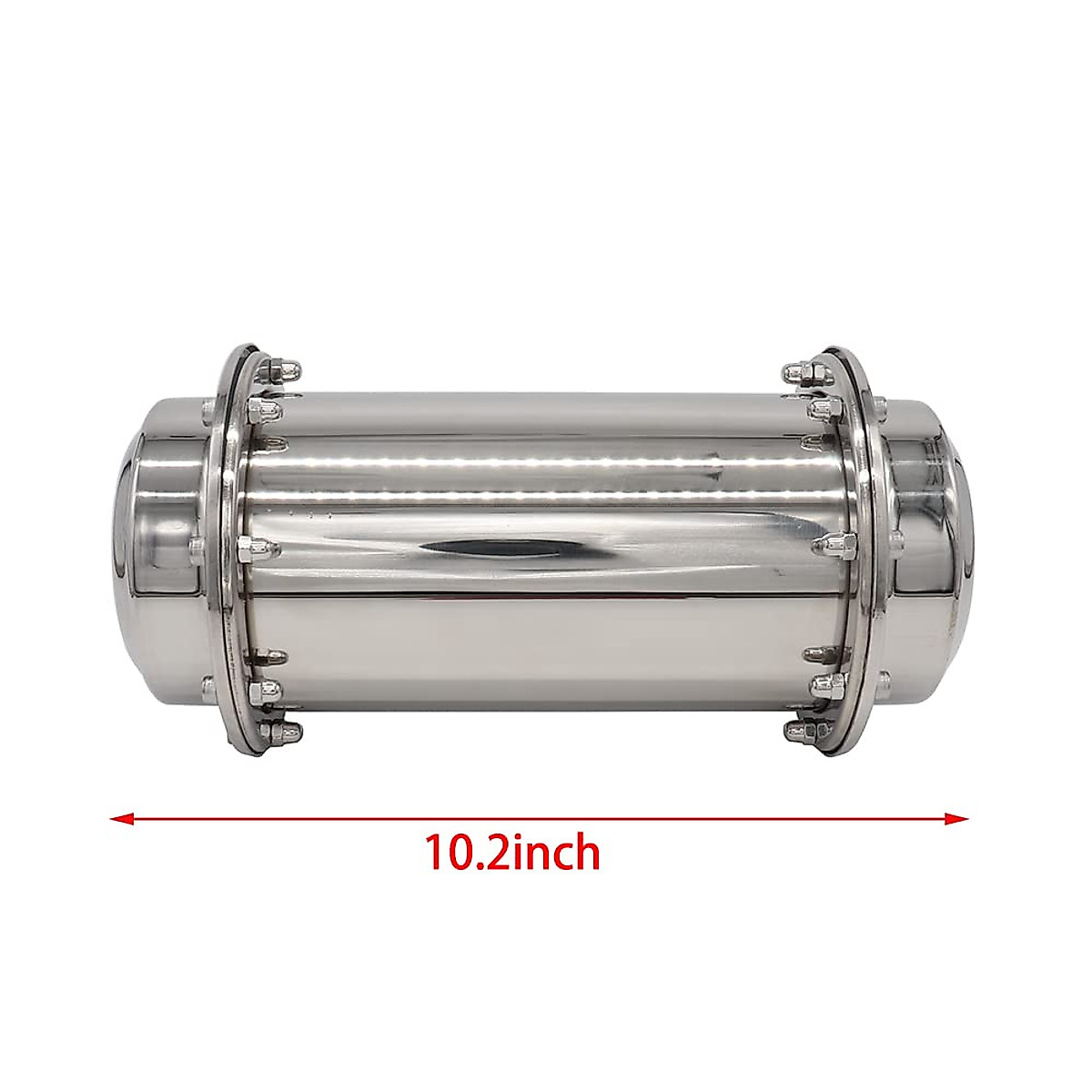 XNENPOW Stainless Steel Storage Capsule Waterproof Lock Container Storage Future (10.2")