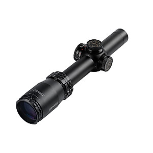 Edenberg 1.5-5X20mm 1-inch Tube Rifle Scope for Hunting and Tactical Shooting 100% Waterproof Fogproof Shockproof Construction with Wide Filed of View with Green and Red Illumination Reticle