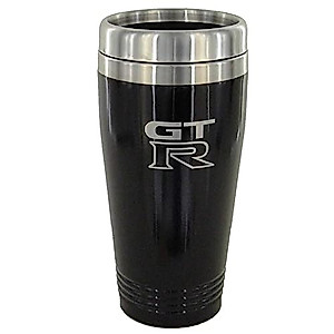 Au-TOMOTIVE GOLD Travel Mug for Nissan GT-R GTR (Black)