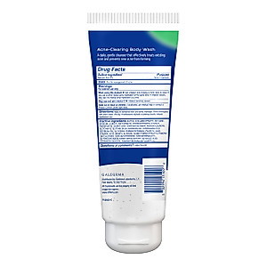 Differin Acne Body Wash by the makers of Differin Gel, Acne Treatment Cleanser with Salicylic Acid, Cream to Lather Formula for Back, Chest, Shoulders, 10 Oz.