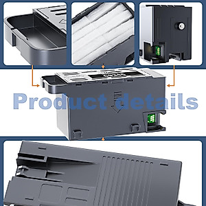 OFFICENTER C9345 Ink Maintenance Box for EcoTank ET-16600 ET-16650 WF-7840 ET-5850 ET-8550 WF-7310 WF-7820 ET-5880 ET-5800 ET-8500 EC-C7000 ST-C8000 ST-C8090 Printer
