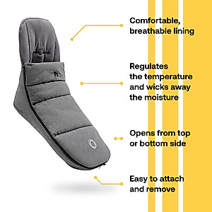 Bugaboo Footmuff, Grey Melange