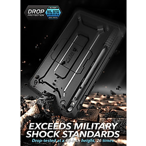 SUPCASE for Samsung Galaxy Tab S9 11 inch Case with Stand (Unicorn Beetle Pro), [Built-in Screen Protector & S Pen Holder] Full-Body Heavy Duty Rugged Tablet Cover for Galaxy Tab S9 11'', Black