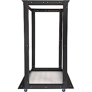 42U 4 Post Open Frame 19" Network Server Rack Cabinet Adjustable Depth 24"-37"
