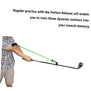 INOOMP 1 Set Swing Trainer Practicing Trainer Golfer Sports Toy Latex Trainer Swinging Trainer Motion Posture Belt Arm Band Trainer Gym Belt Men and Women Cloth Fabric Emulsion