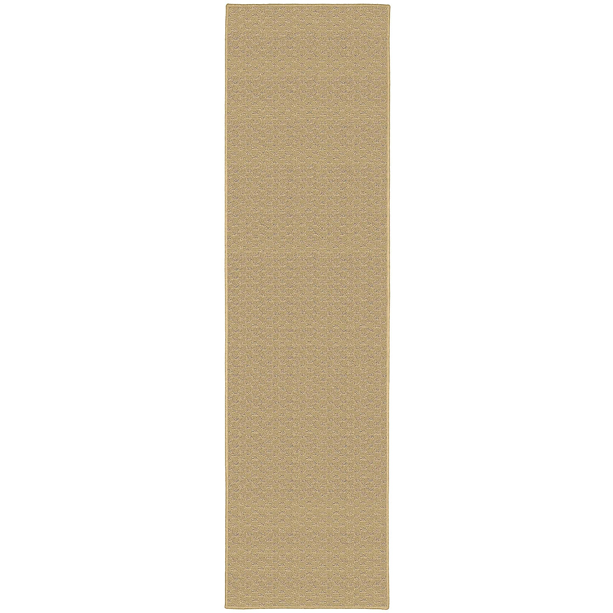 Garland Rug Medallion Area Rug, 2-Feet by 12-Feet, Tan