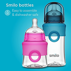 Smilo Anti-Colic Bottle Nipple, Fast Flow 9M+, Stage 3 Suitable from 9 Months, Smooth Flow Anti-Colic (Pack of 6)