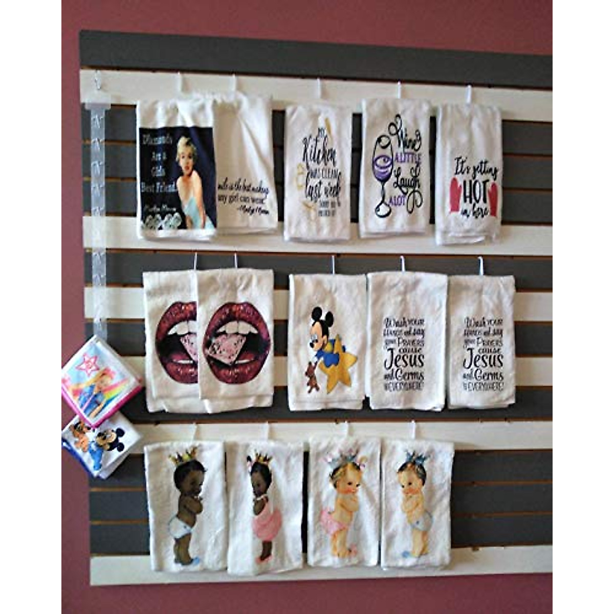 BLUECELL 1000 Pieces Plastic J-Hooks for Socks Retail Display Hanger 1.8 inch