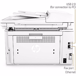 HP Laserjet Pro MFP M227fdwB All-in-One Wireless Laser Printer, Print Scan Copy Fax, Auto 2-Sided Printing, 1200 x 1200 dpi, 30 ppm, Compatible with Alexa, Bundle with JAWFOAL Printer Cable