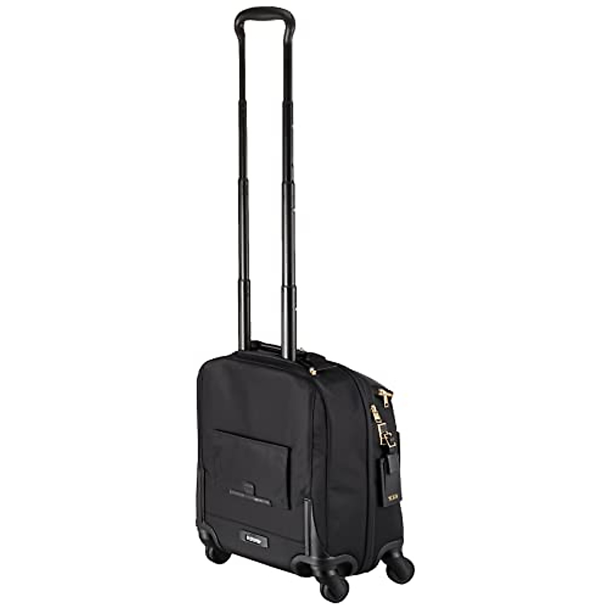TUMI Voyageur Oxford Compact Carry On Suitcase - Luggage for Women & Men with Wheels - Black & Gold Hardware