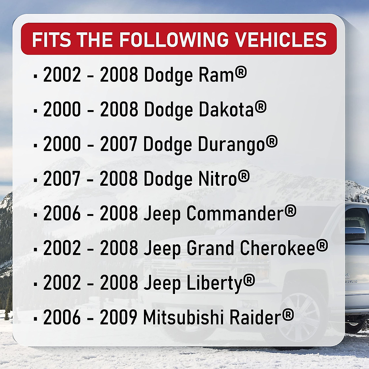 Ignition Coil Pack Set of 6 - Replaces 56028138AF, C1231 - Compatible with Dodge, Jeep Vehicles - 2002-2008 Ram 3.7 & 4.7L - 2000-2008 Dakota, Durango - 2002-2008 Grand Cherokee, Liberty