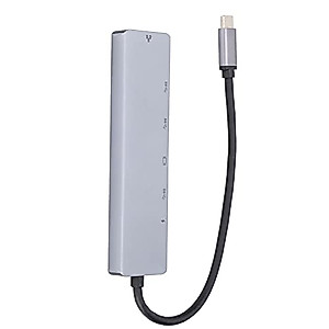 USB C Hub, Aluminium Alloy Material USB C Multiport Adapter for Laptop