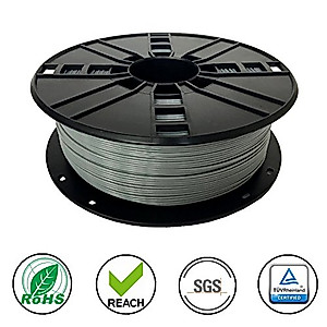 NOVAMAKER ABS Filament 1.75mm, Grey ABS 3D Printer Filament, 1kg Spool(2.2lbs), Dimensional Accuracy +/- 0.03mm, Fit FDM 3D Printer and 3D Pen