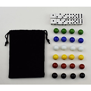 Solid Oak Double Sided Marbles Board Game Wooden 16 inch by Cauff