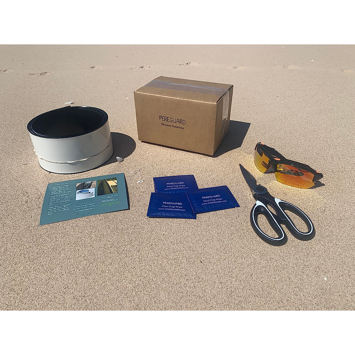 PereGuard Kayak Keel Guard 2" Width Black (10 feet) Kayak Canoe Protective Guard Abrasion Resistance