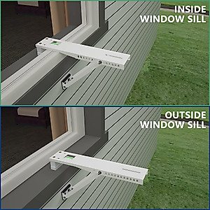 Wintcomfort Window Air Conditioner Bracket, Heavy Duty Support Bracket, Up to 165 lbs, Universal to Fit 5,000 to 22,000 BTU AC Units