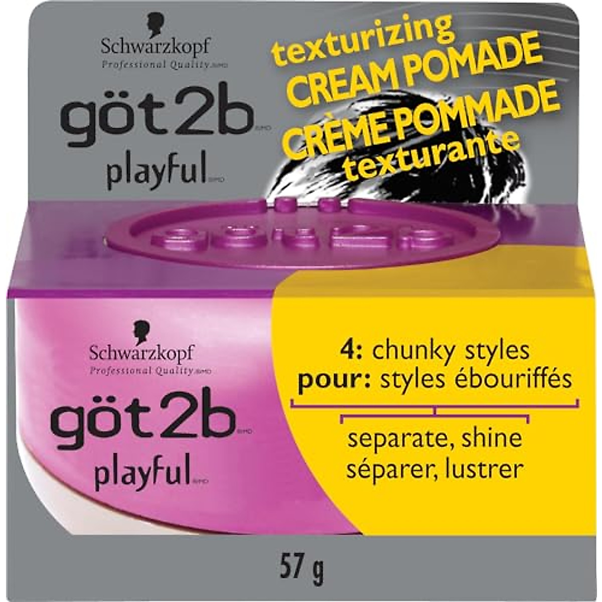 Got2b Playful Texturizing Crème Pomade, 2-Ounce (Pack of 2)